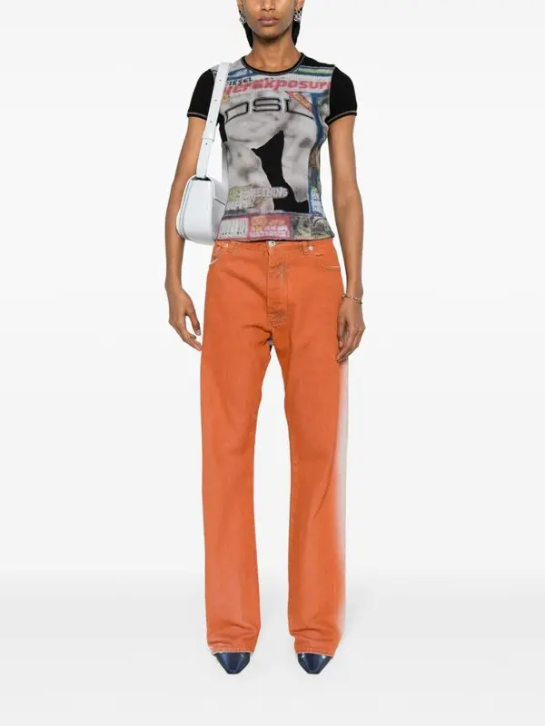 DIESEL® Graphic Print T-shirt - Black