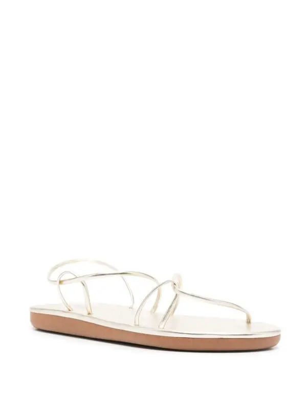 ANCIENT GREEK SANDALS Proorismos Flat Sandals - Gold