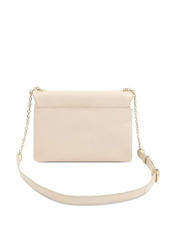 AGNES B. Logo-plaque Leather Crossbody Bag