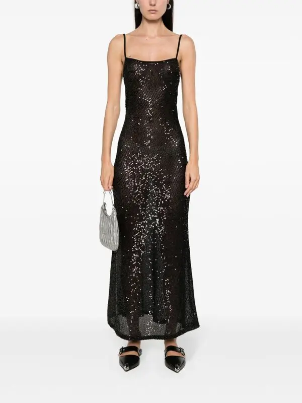 Musier Paris Sequin-Embellished Maxi Dress In Black - 38% Off | Editorialist