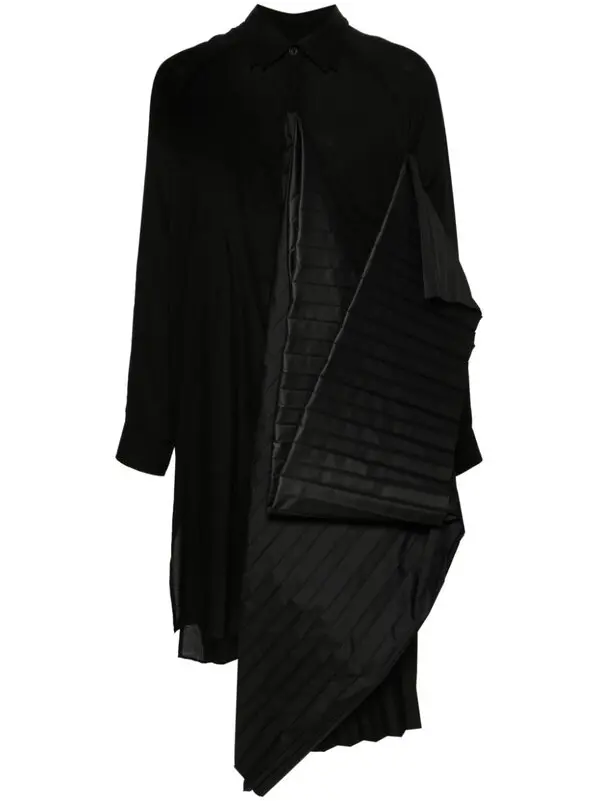 Yohji Yamamoto Lawn U-long Shirt - Black