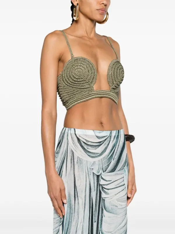 Cult Gaia Viviana Crochet Bustier