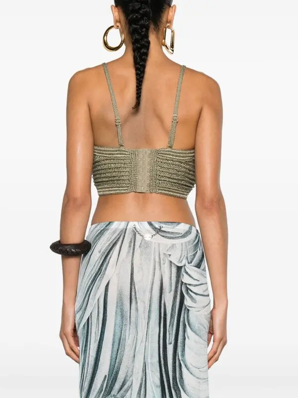 Cult Gaia Viviana Crochet Bustier