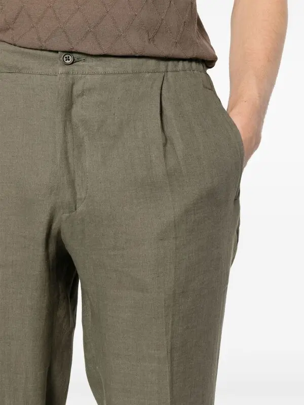 Kiton Tailored Linen Trousers