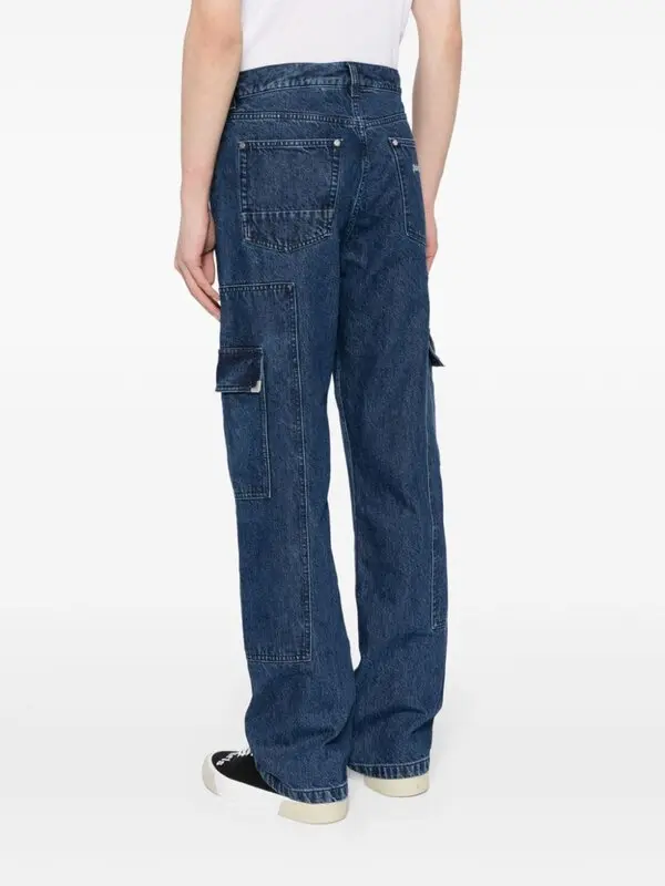 Palm Angels Frame Straight-leg Cargo Jeans