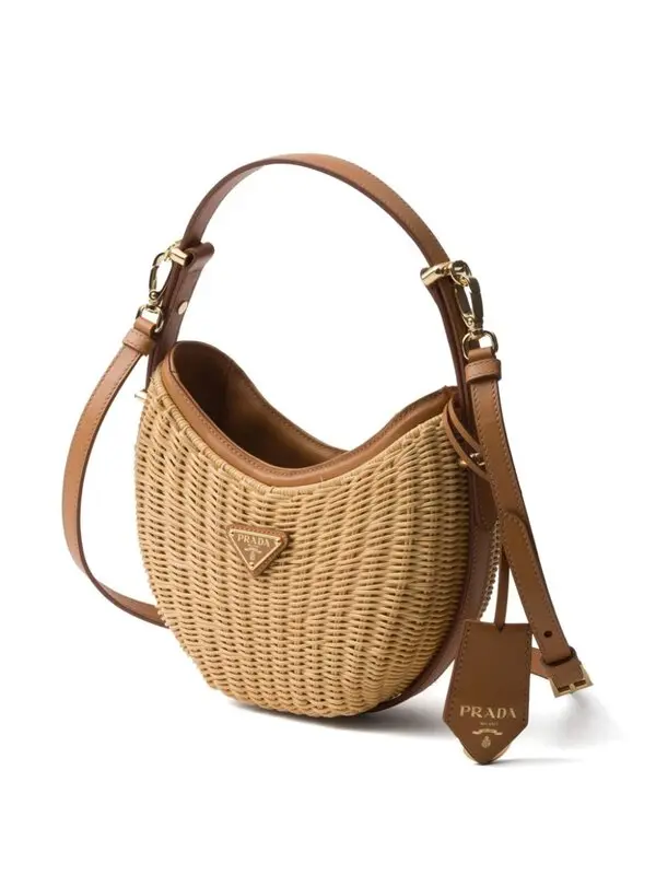 Prada Arqué Woven Shoulder Bag