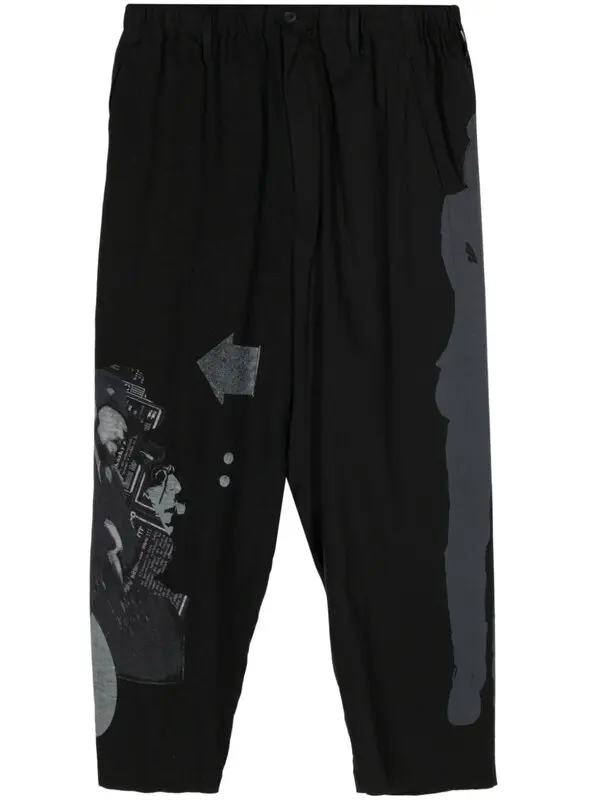 Yohji Yamamoto Printed Trousers