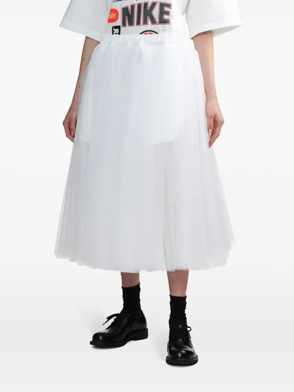 BLACK COMME DES GARÇONS Tulle Midi Skirt