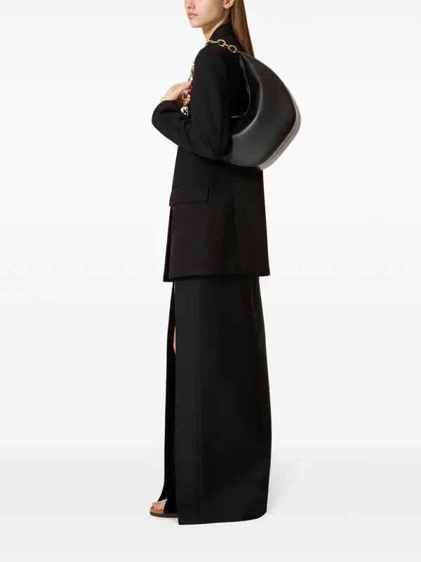 Valentino Garavani Vlogo Moon Medium Shoulder Bag - Black