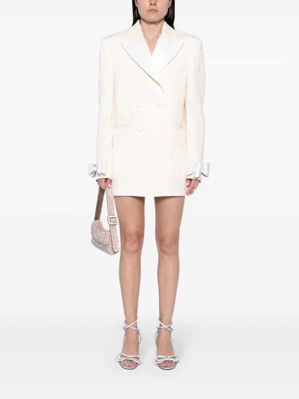 Mach & Mach Bow-embellished Blazer Dress