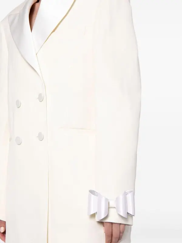 Mach & Mach Bow-embellished Blazer Dress