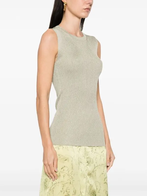 Fabiana Filippi Ribbed-knit Tank Top - Green