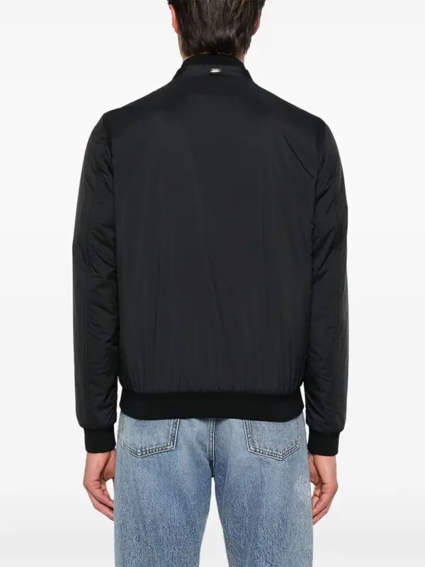 Herno Logo-plaque Bomber Jacket - Black