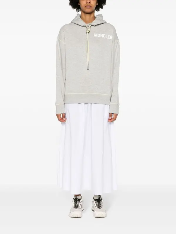 Moncler Logo-embroidered Cotton Hoodie