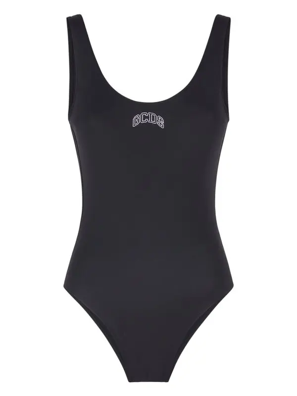 Gcds Logo-print Low-back Swimsuit