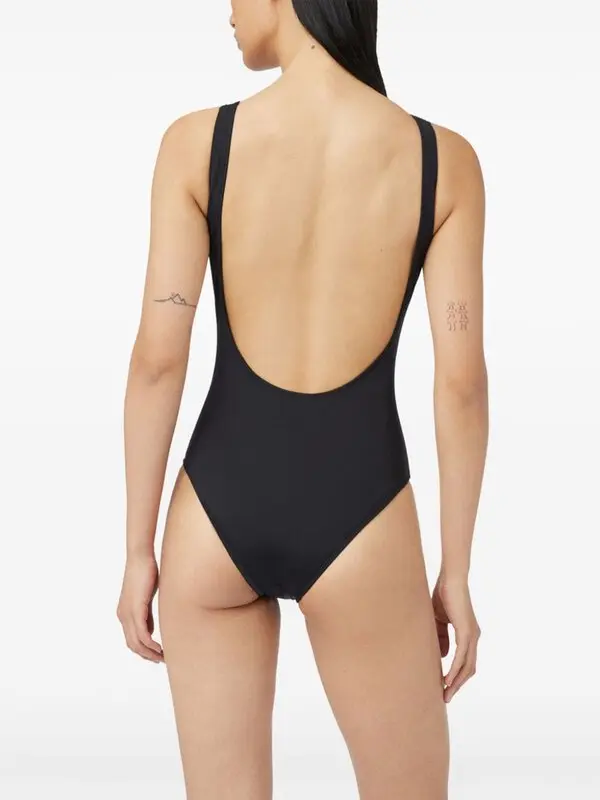 Gcds Logo-print Low-back Swimsuit