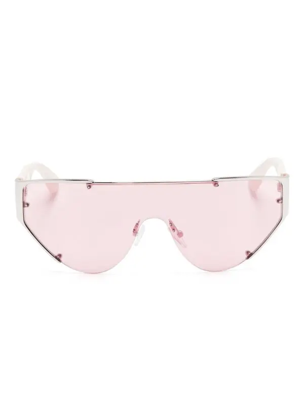 Alexander McQueen Shield-frame Sunglasses - Silver