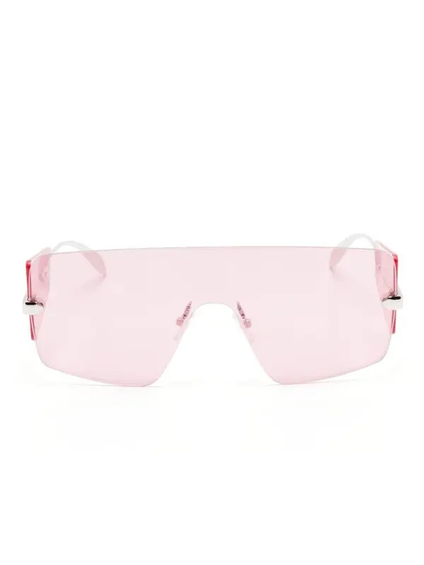 Alexander McQueen Shield-frame Sunglasses - Pink