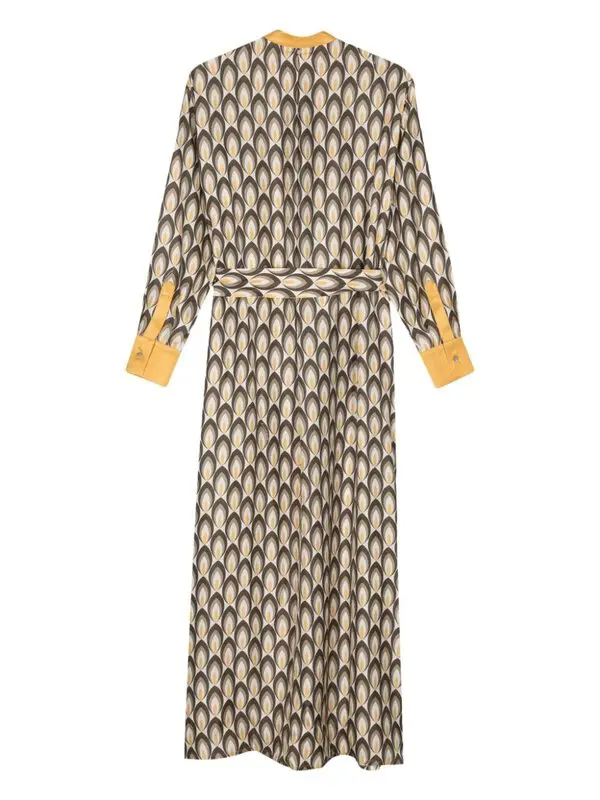 Lorena Antoniazzi Geometric-pattern Maxi Dress