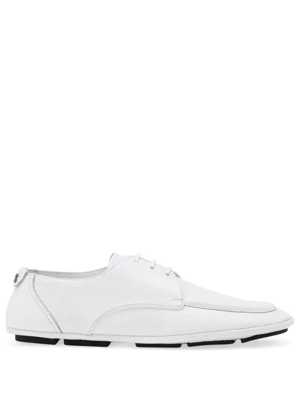 Dolce & Gabbana Logo-plaque Leather Derby Shoes