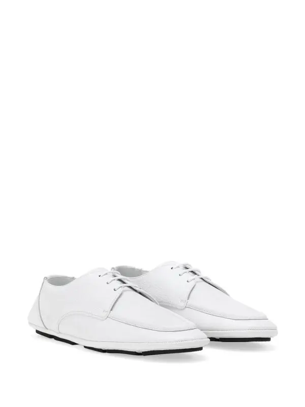 Dolce & Gabbana Logo-plaque Leather Derby Shoes