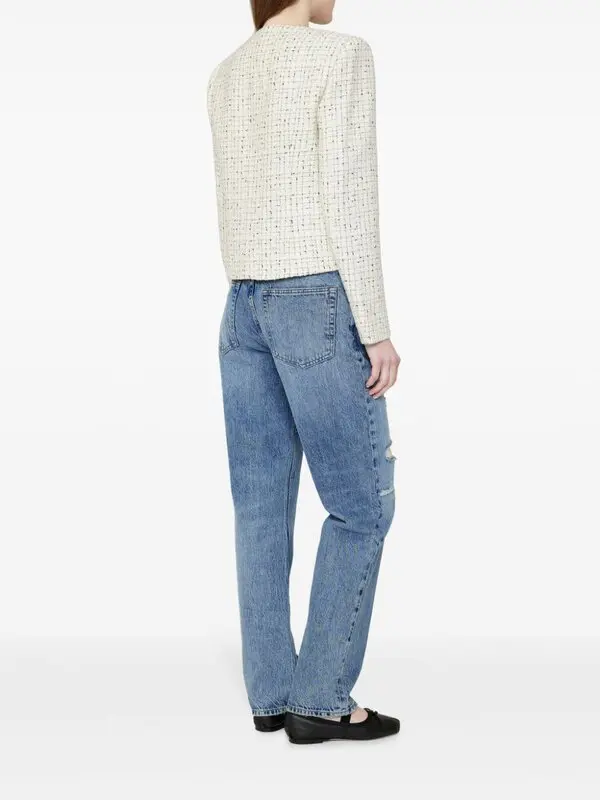 ANINE BING Anita Cropped Tweed Jacket
