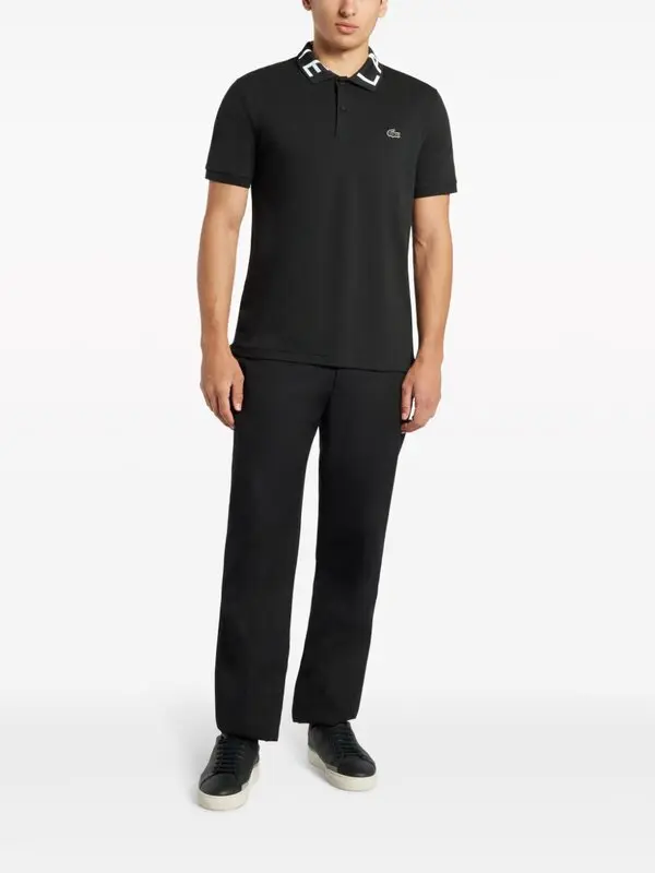 Lacoste Branded Collar Logo-appliqué Polo Shirt
