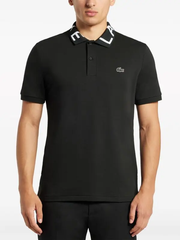 Lacoste Branded Collar Logo-appliqué Polo Shirt