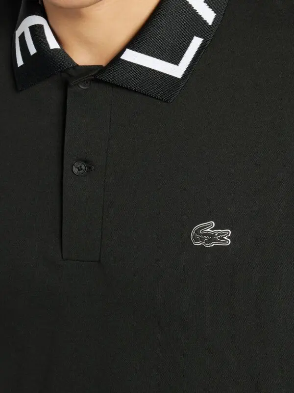 Lacoste Branded Collar Logo-appliqué Polo Shirt