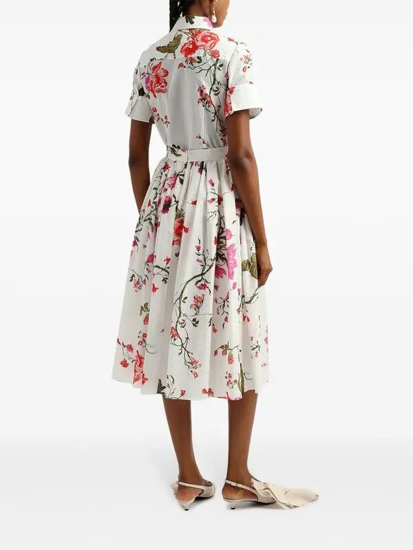 Erdem Floral-print Seersucker Shirt