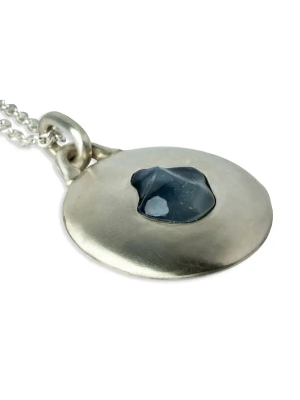 PARTS OF FOUR Disk Opal Pendant Necklace - Silver