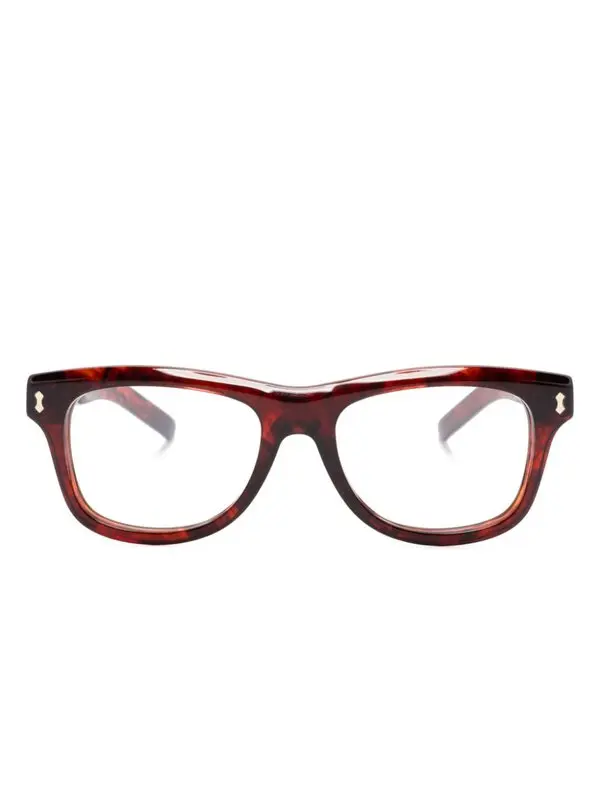 Gucci Oval-frame Glasses - Brown