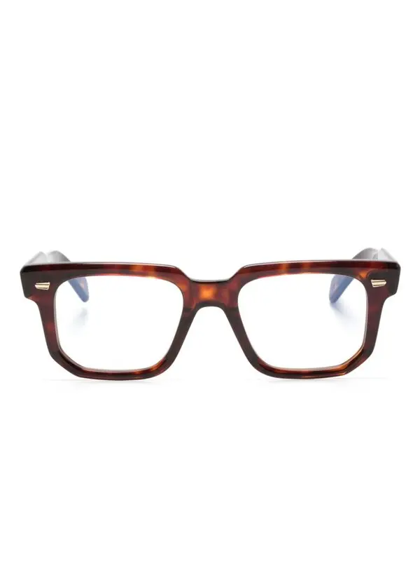 CUTLER & GROSS 1410 Square-frame Glasses - Brown