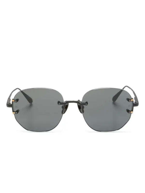Linda Farrow Sandor Geometric Sunglasses - Black