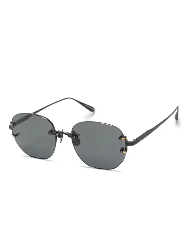 Linda Farrow Sandor Geometric Sunglasses - Black