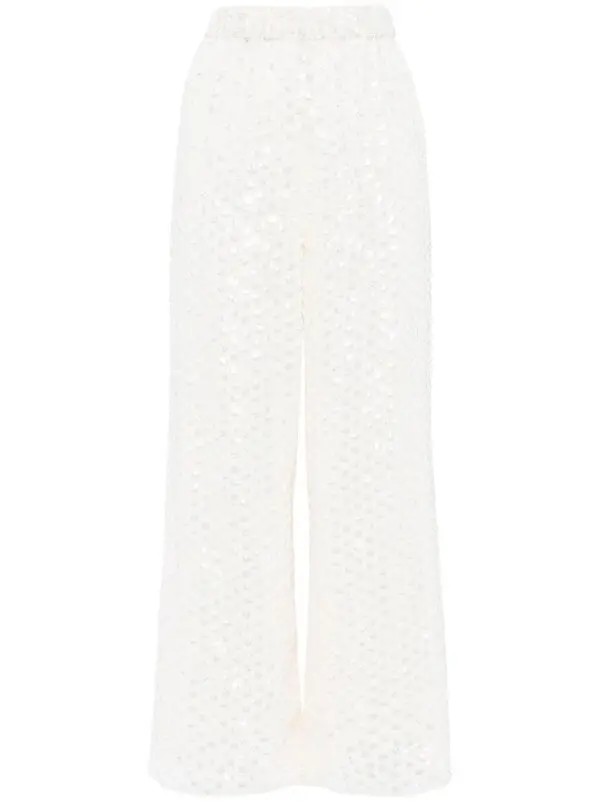 NEEDLE & THREAD Raindrop Sequin Trousers
