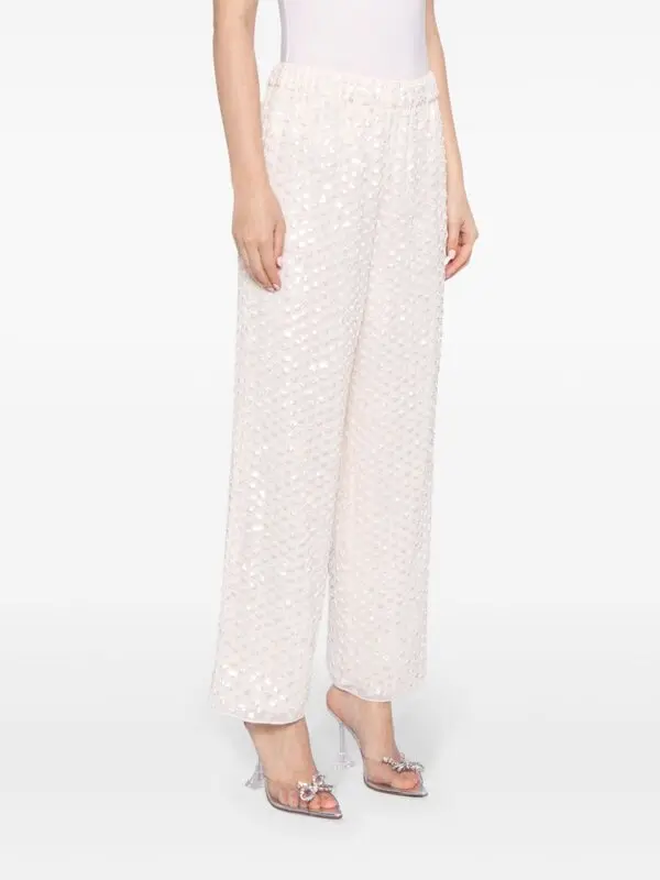 NEEDLE & THREAD Raindrop Sequin Trousers