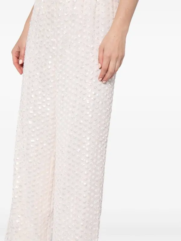 NEEDLE & THREAD Raindrop Sequin Trousers
