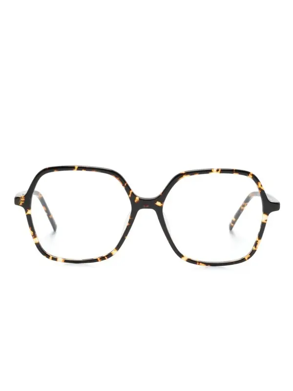 GIGI STUDIOS Candela Square-frame Glasses - Brown