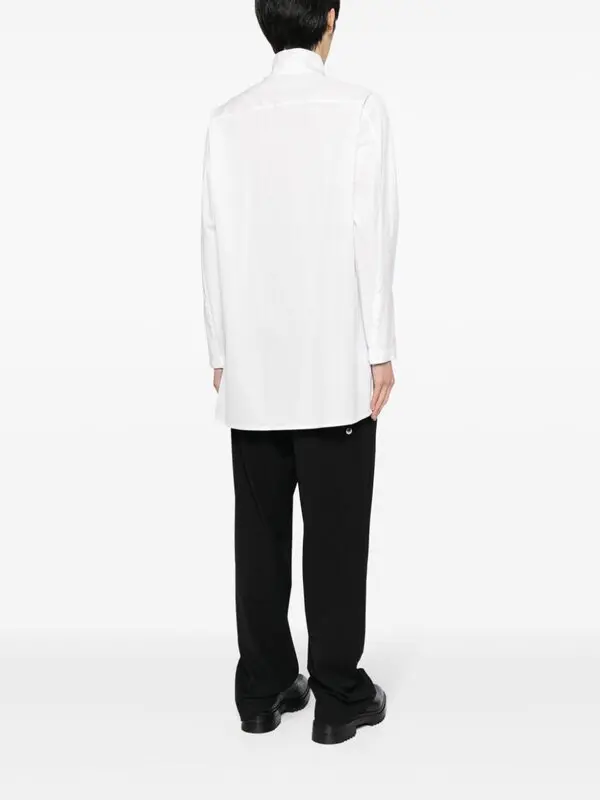 Yohji Yamamoto Raglan-sleeves Cotton Shirt