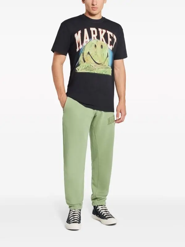 MARKET Graphic-print Cotton T-shirt - Black