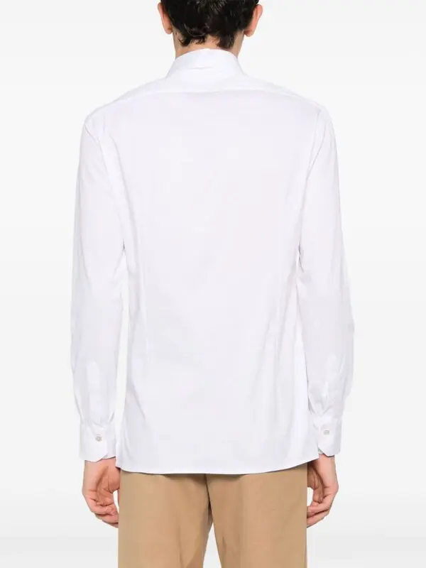 Kiton Jersey Cotton Shirt - White