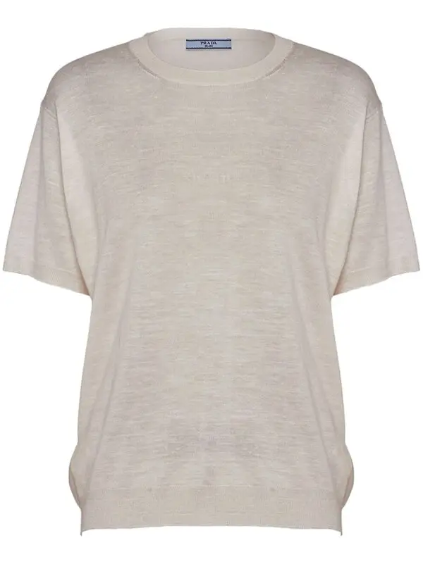 Prada Logo-jacquard Silk Jumper