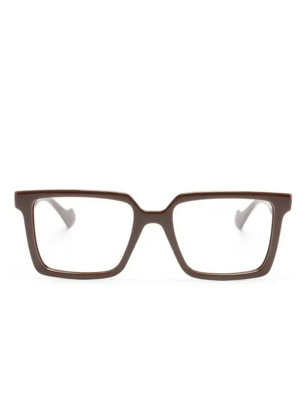 Gucci Square Frame Glasses - Brown