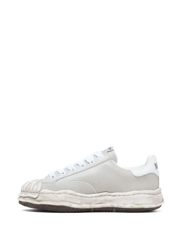 Mihara Yasuhiro Blakey Distressed-effect Leather Sneakers