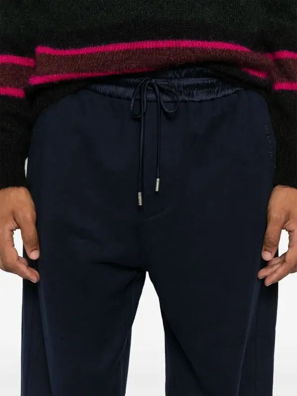 Saint Laurent Logo-embroidered Track Pants - Blue