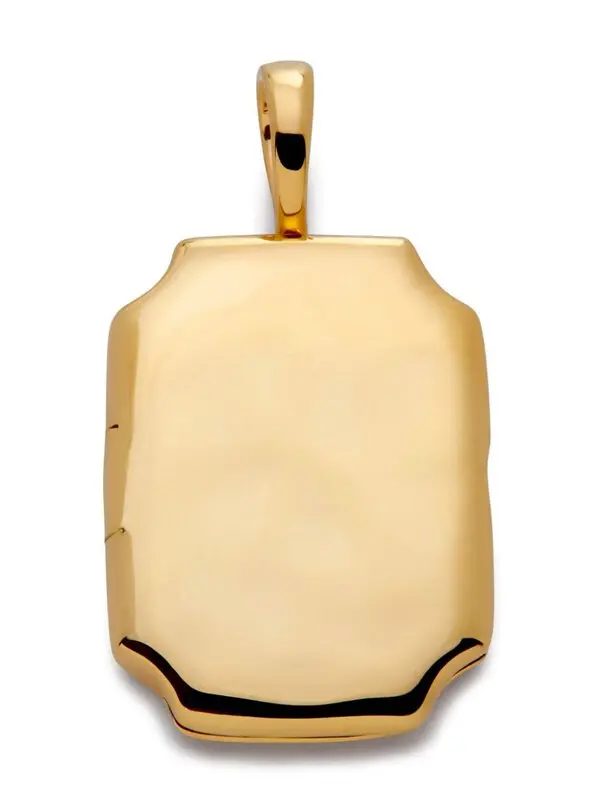 Monica Vinader Signature Locket Pendant - Gold