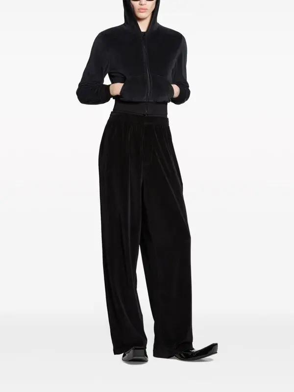 Balenciaga Handwritten Embellished Zip-front Hoodie