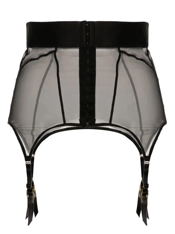 MURMUR Zest Sheer Suspenders Belt - Black