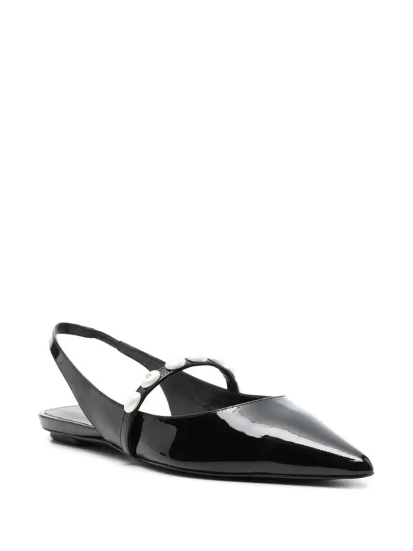 STUART WEITZMAN Patent Leather Mules
